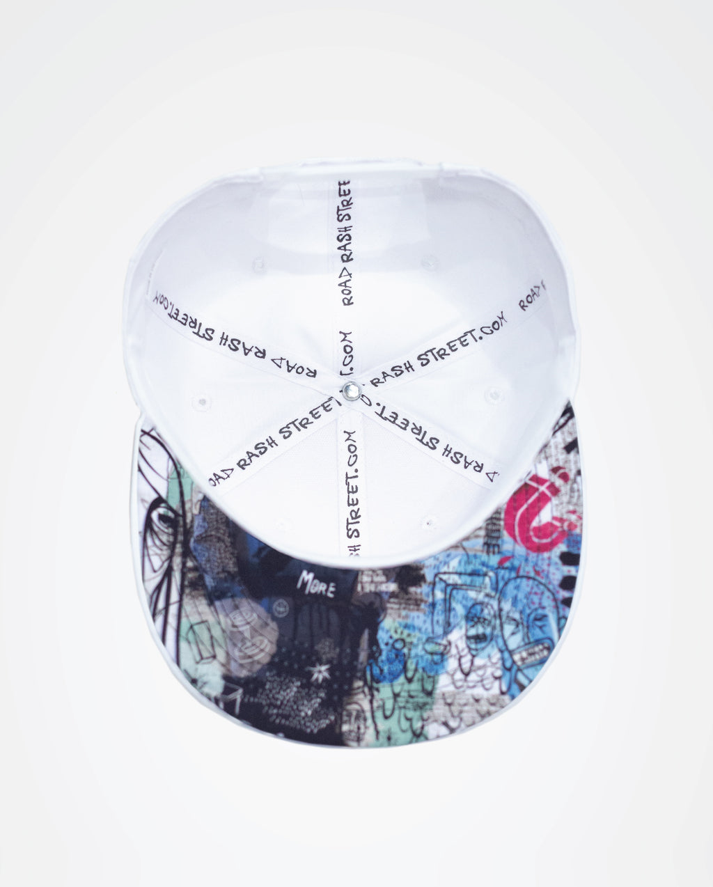 The Lisbon - White Designer Streetwear Graffiti Hat – Road Rash Street